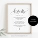 Dessert Menu Sign Printable Desserts Sign Template Printable - Etsy