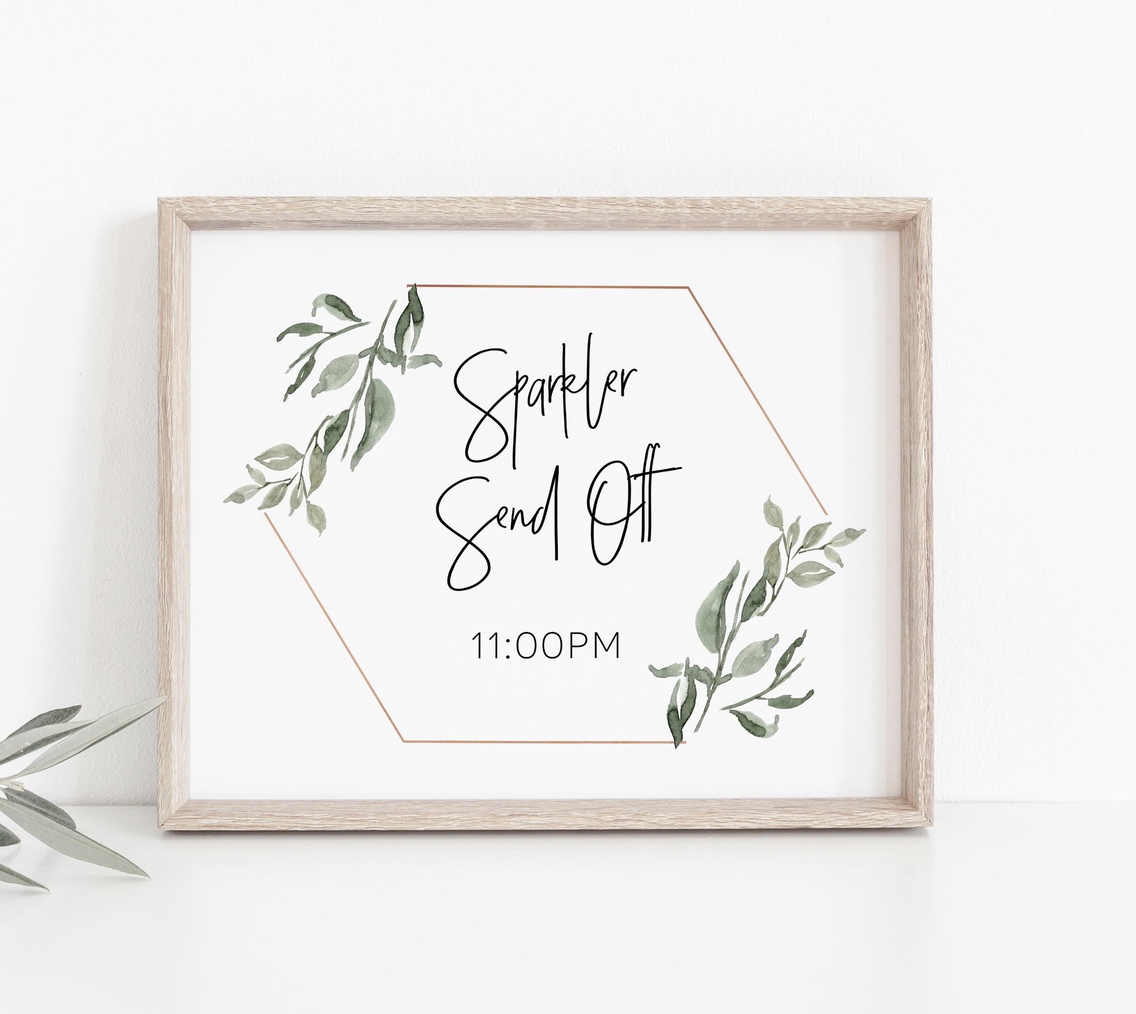 Sparklers Printable Sign Sparkler Sign Template Greenery - Etsy