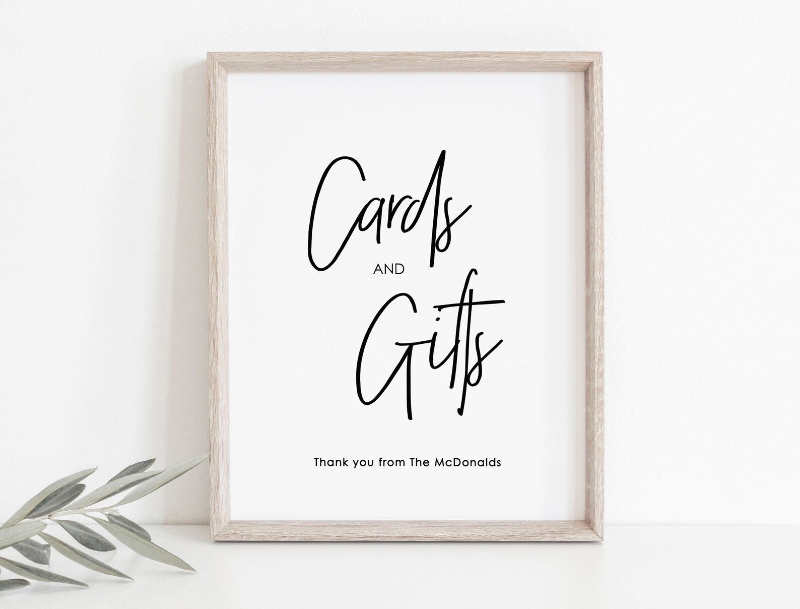 Cards and Gifts Sign Gifts Table Sign 8x10 Cards and Gifts - Etsy