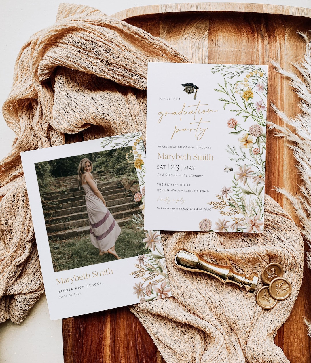 Graduation Party Invitation Template, Graduation Announcement ...