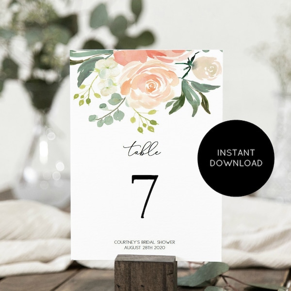 Diy Table Numbers - Etsy