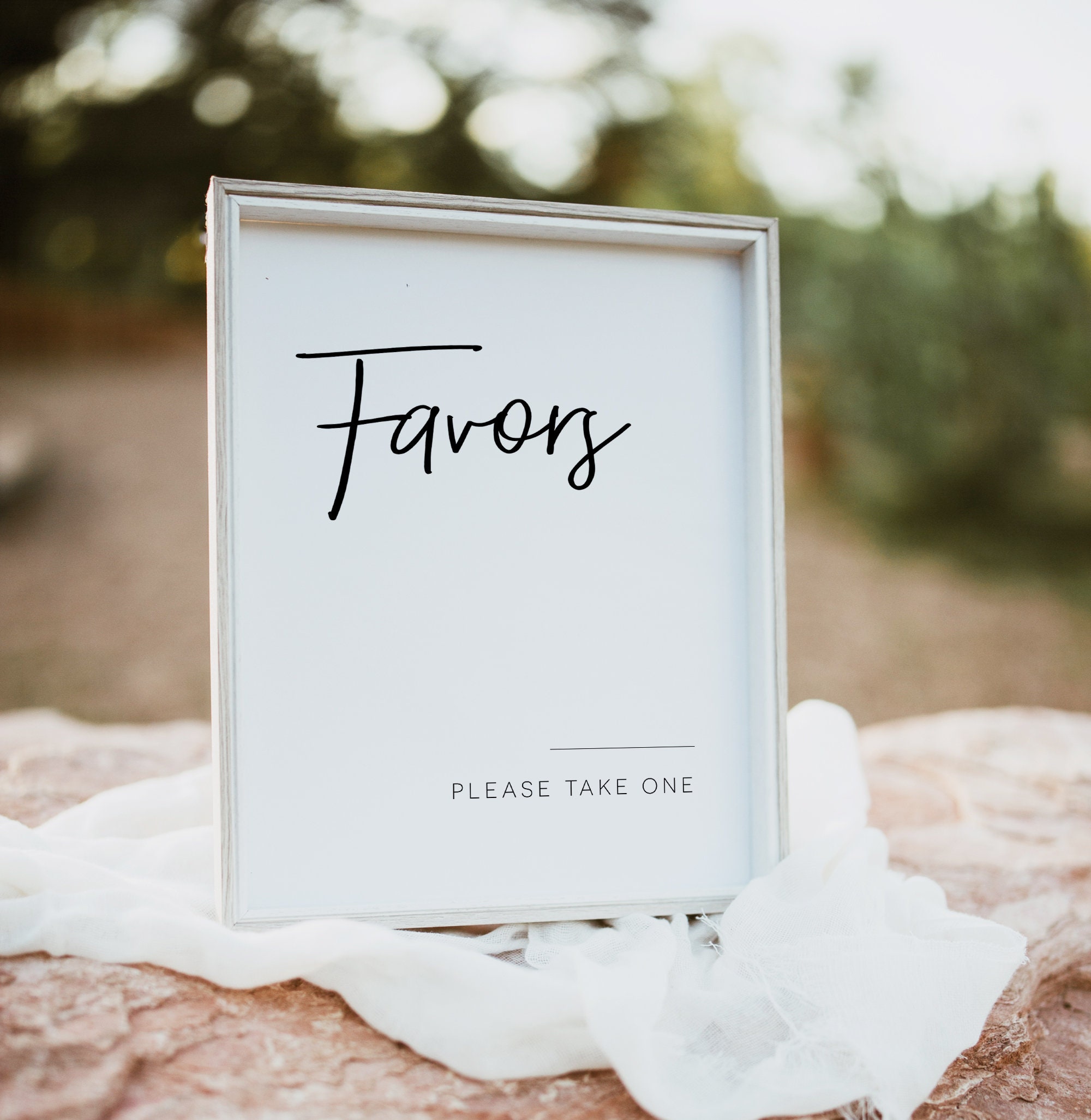 Wedding Favor Sign Printable Favor Sign Template Wedding | Etsy