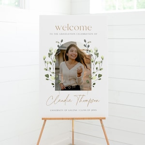 Graduation Welcome Sign, Photo Graduation Poster, Branch Graduation ...