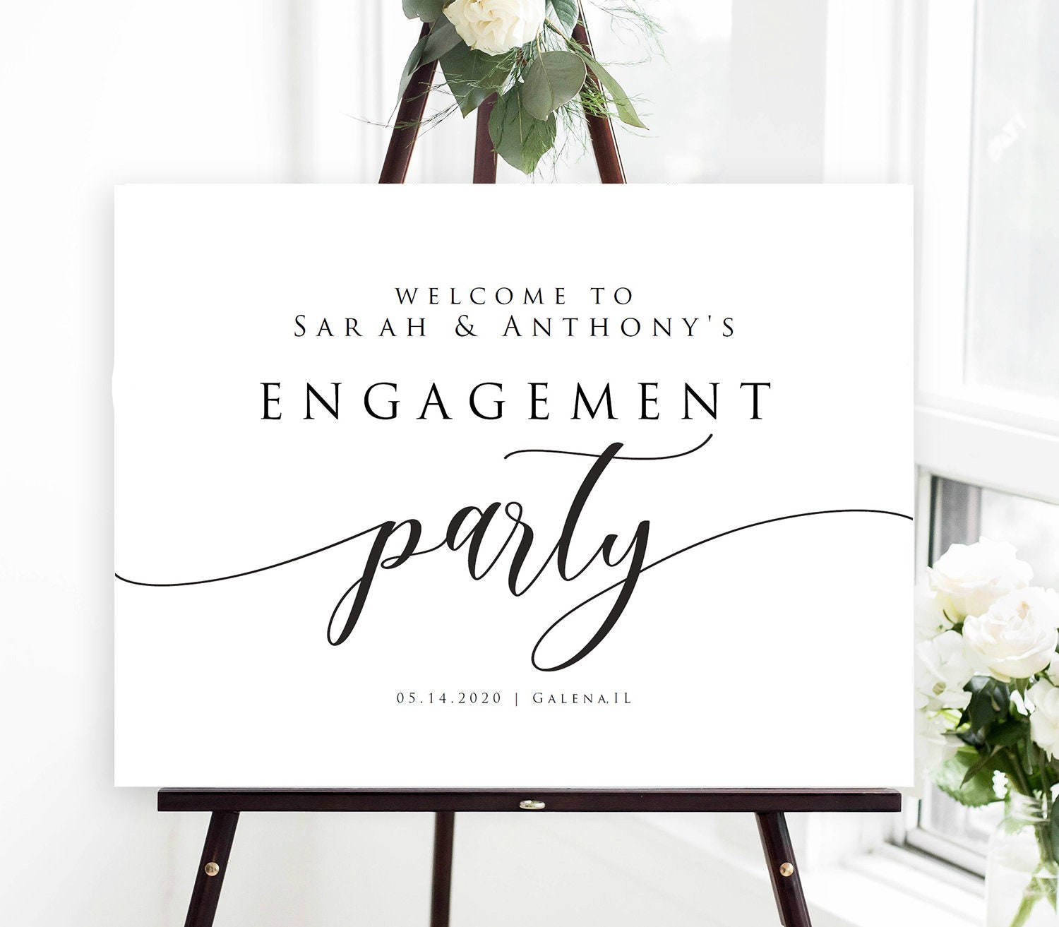 Welcome Sign Printable Script Welcome Poster Template - Etsy