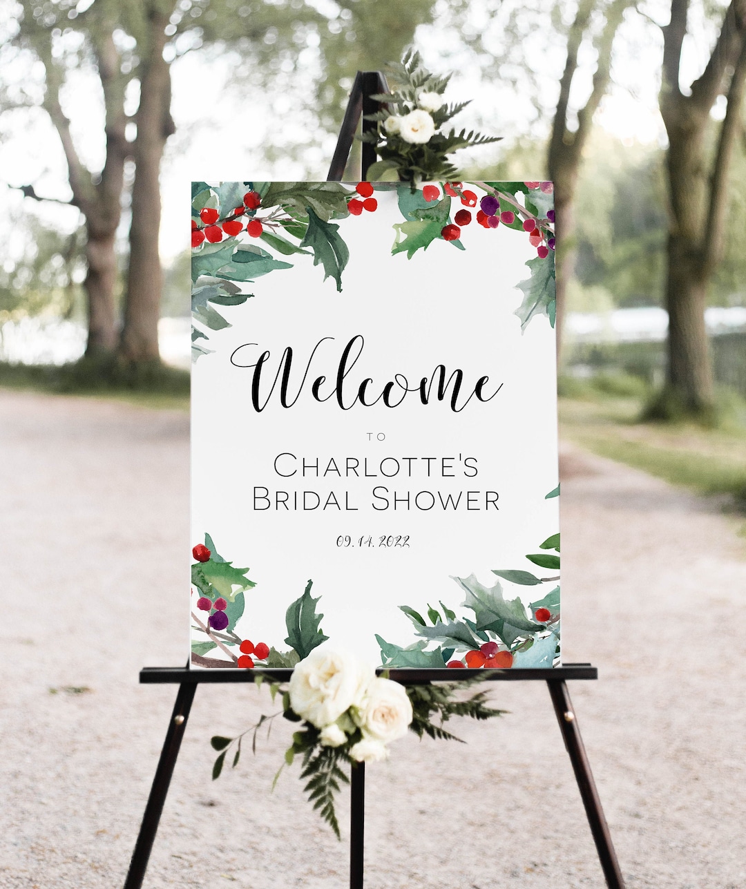 Christmas Welcome Sign, Welcome Poster, Printable Welcome Sign, 4 Sizes ...