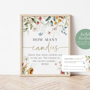 Wildflower Baby Shower Game Bundle, Baby Shower Games, Floral Games ...