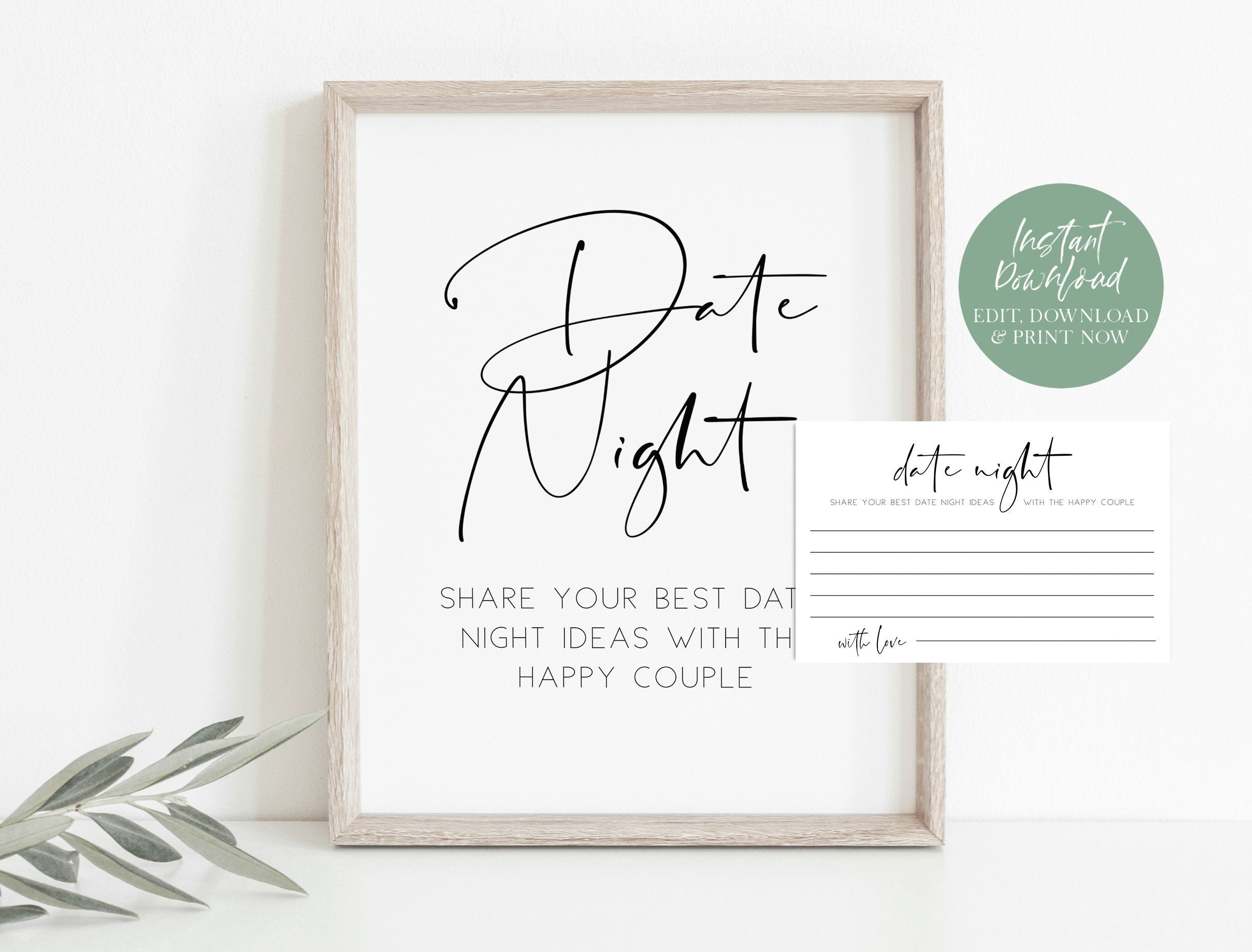 Date Night Ideas Sign Wedding Date Night Advice Date Night - Etsy