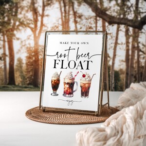 Root Beer Float Sign, Make Your Own Root Beer Sign, Bar Sign, Root Beer ...