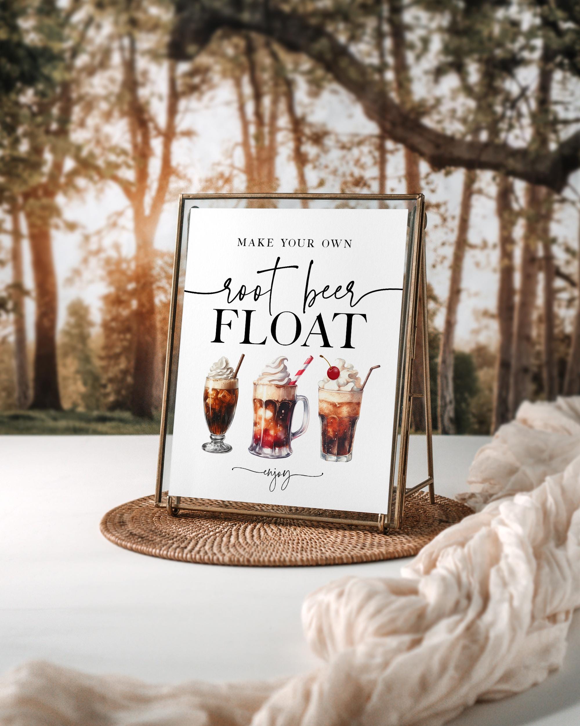 Root Beer Float Sign, Make Your Own Root Beer Sign, Bar Sign, Root Beer ...