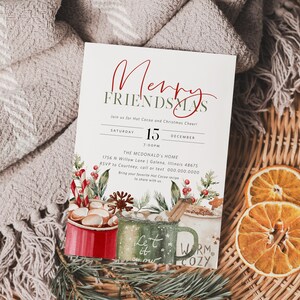 Christmas Party Invitation, Friendmas Party Invitation, Holiday Party ...