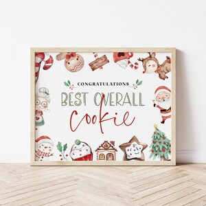Christmas Cookie Awards Certificate Templates, Printable Cookie Swap ...