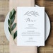 Branch Wedding Menu Printable Rustic Menu Printable Wedding - Etsy