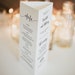 Southern Wedding Tri-fold Table Number, Tri-fold Table Menu, Triangle ...