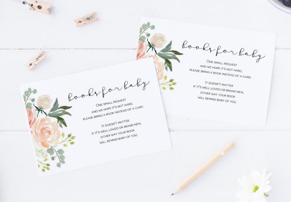 Peach Details Insert Card Template Enclosure Card Template - Etsy