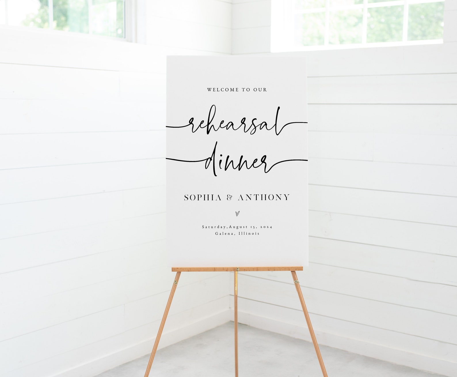 Rehearsal Dinner Welcome Sign, Welcome Poster, Printable Wedding ...