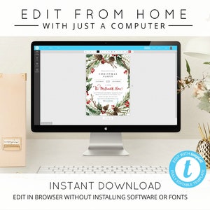 Christmas Welcome Sign, Welcome Poster, Printable Welcome Sign, 5 Sizes ...
