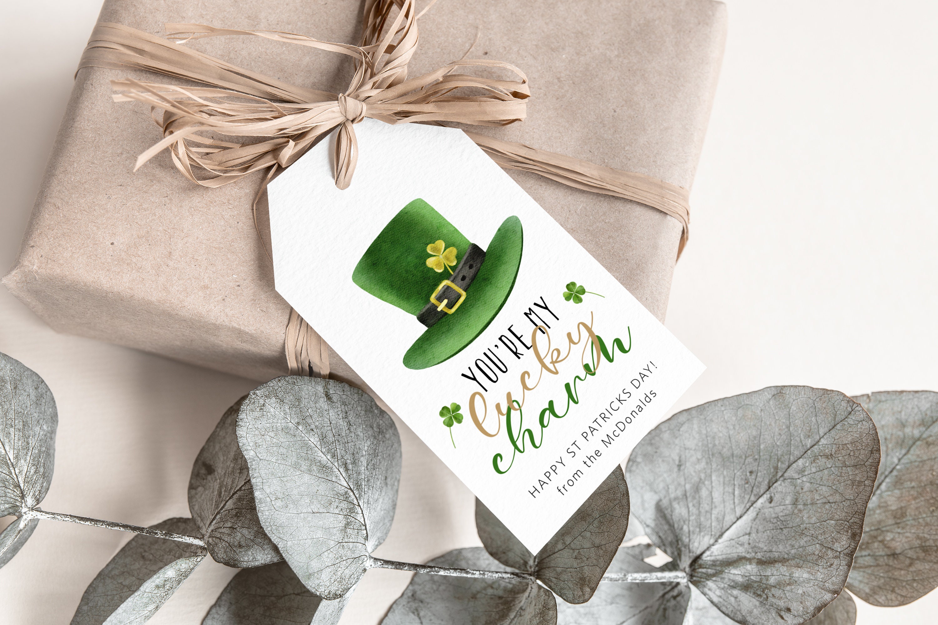 St Patricks Day Tag Leprechaun Hat Tag Printable Irish Hat - Etsy
