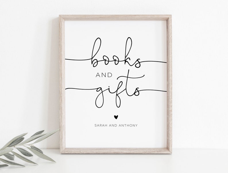 Script Cards and Gifts Sign Gifts Table Sign 8x10 Cards and | Etsy