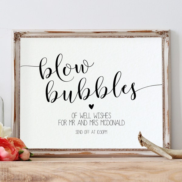 Wedding Bubble Sign - Etsy