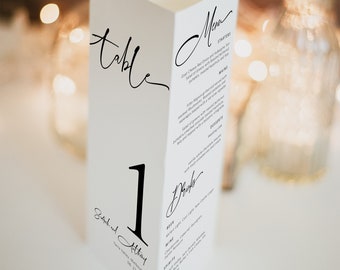 Table Number Menu | Etsy