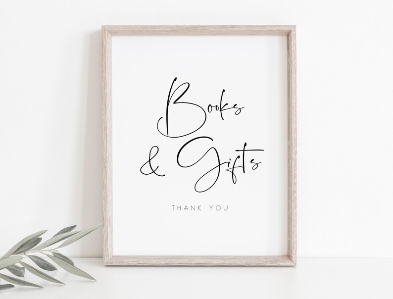 Cards and Gifts Sign Gifts Table Sign Books and Gifts Sign | Etsy