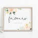 Favor Sign Printable, Favor Sign Template, Blush Shower Favors Sign ...