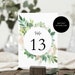 Succulent Table Numbers, Printable Table Numbers, 5x7, 8x10, Table ...