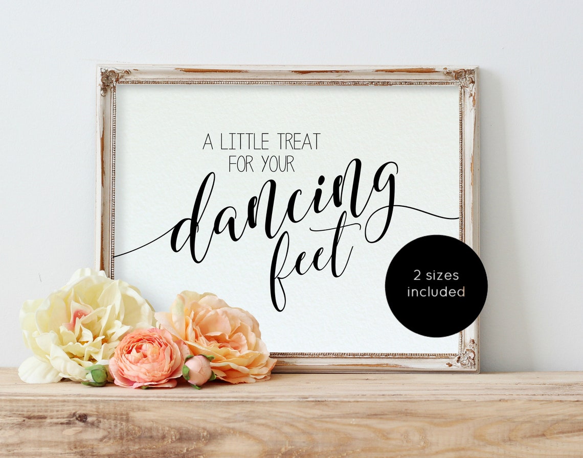 Dancing Feet Sign Wedding Dancing Feet Sign Template Wedding - Etsy