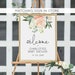 Peach Menu Card Template Floral Menu Printable Instant - Etsy