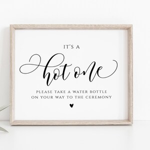 Wedding Water Sign, Ceremony Water Sign, Water Bottle Sign, Outdoor ...