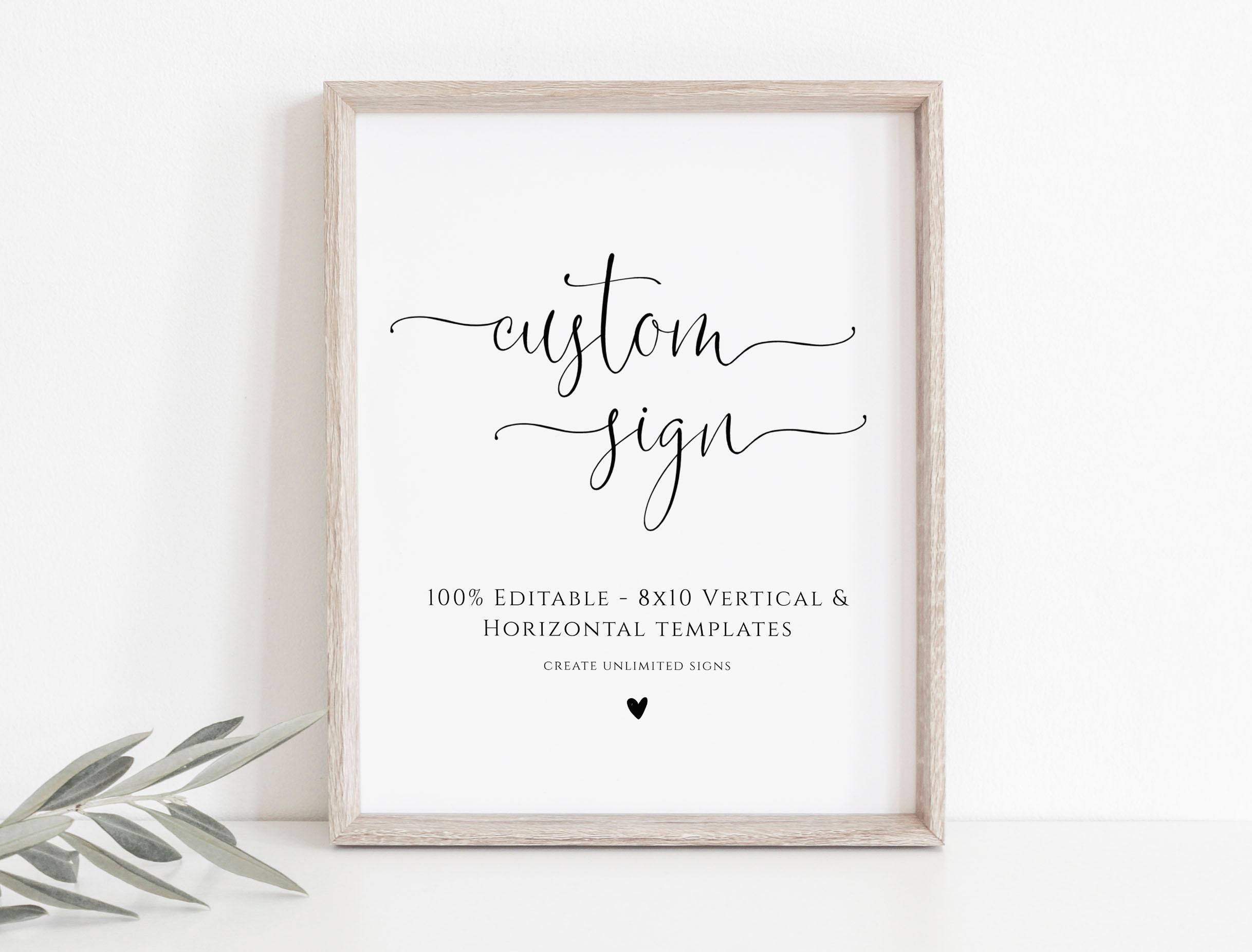 Editable Custom Wedding Sign Template Script Wedding Sign | Etsy