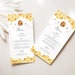 Bee Menu Card, Honeybee Menu Template, Party Menu, Instant Download ...
