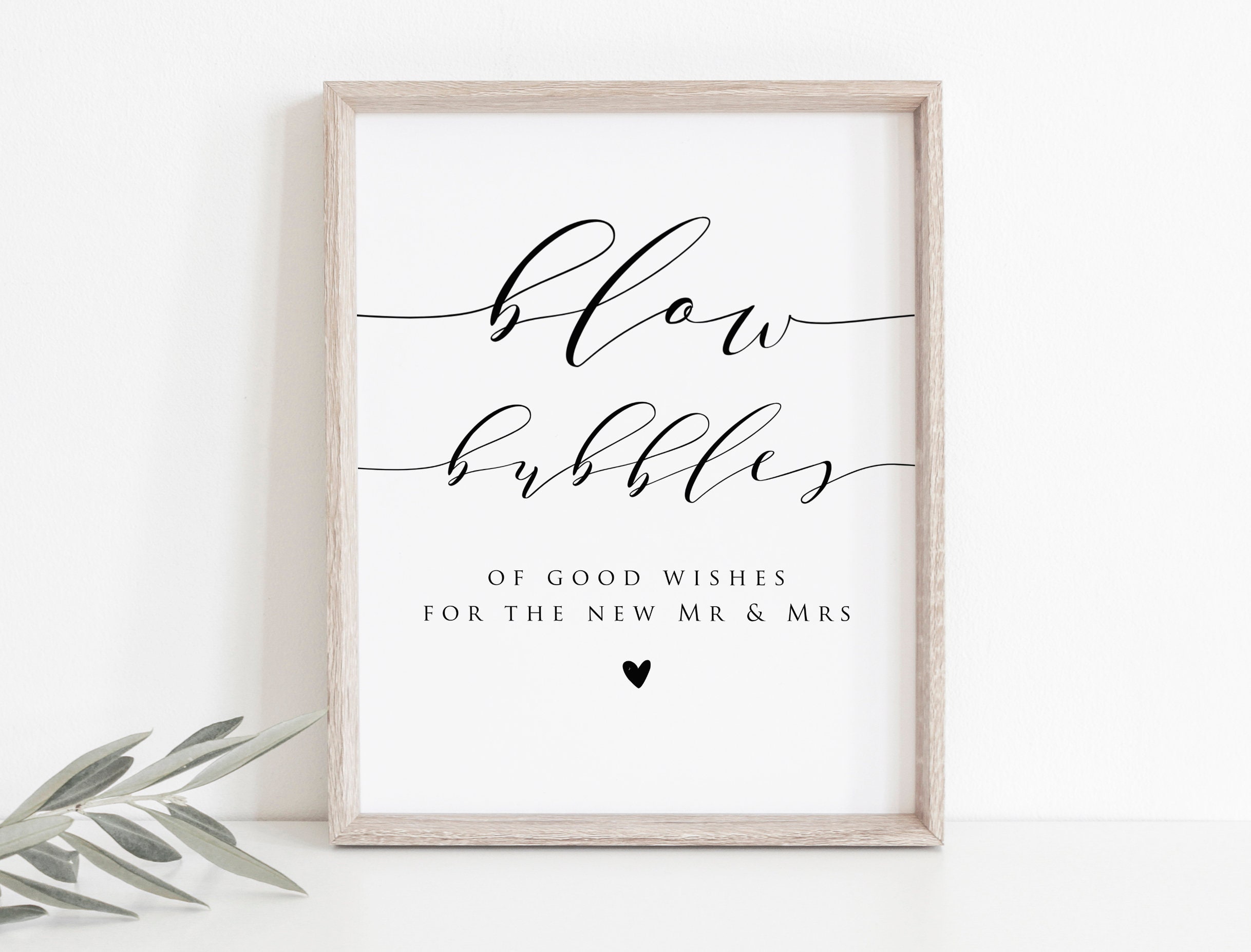 Blow Bubbles Wedding Sign Template, Wedding Sign Printable, Bubbles ...