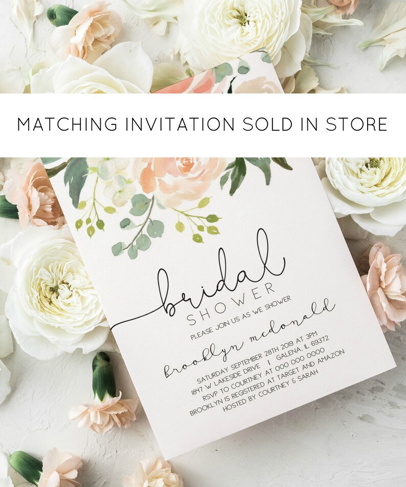 Printable Table Numbers Peach Table Numbers 5x7 4x6 Table | Etsy