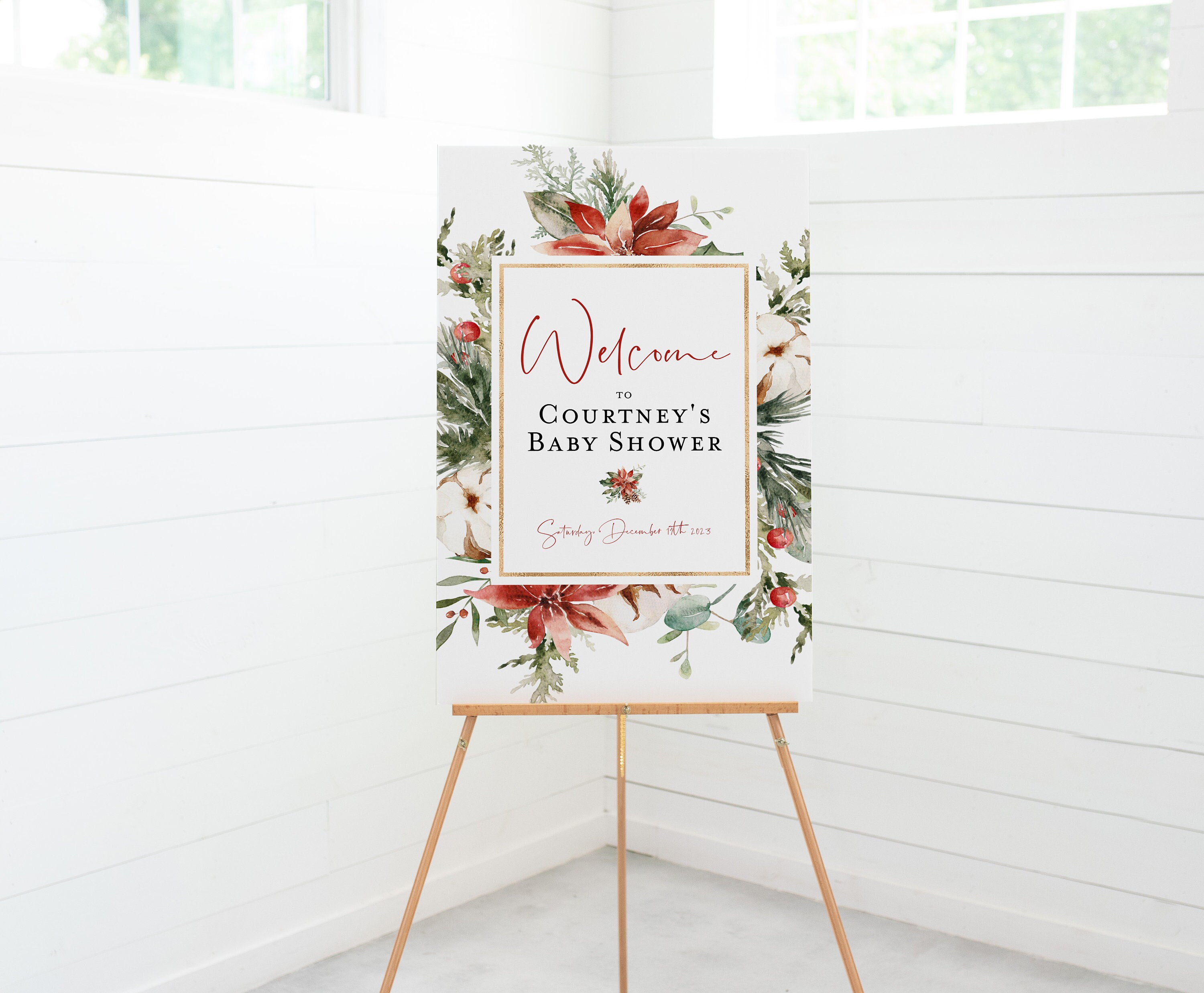 Christmas Welcome Sign Welcome Poster Printable Welcome - Etsy
