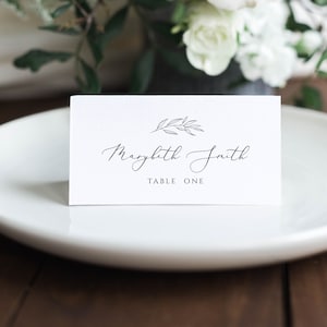 Branch Place Card Template Wedding Escort Card Printable - Etsy