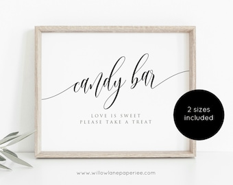 Candy Bar Sign - Etsy