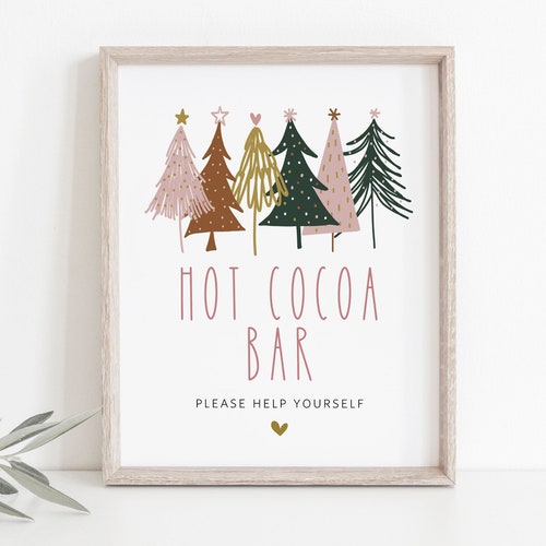 Hot Cider Bar Sign Hot Cider Bar Printable Wedding Bar | Etsy