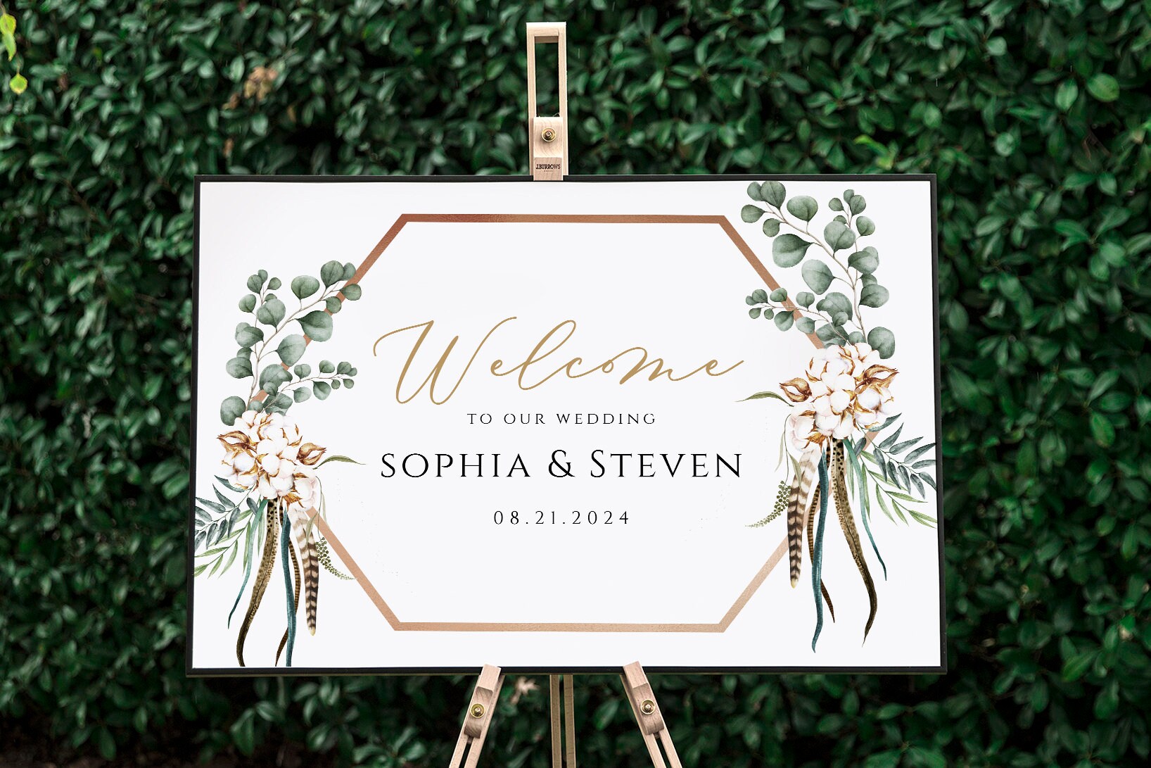 Boho Wedding Welcome Sign Printable Boho Welcome Poster - Etsy