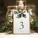 Christmas Printable Table Numbers, Holiday Table Numbers, 5x7, Templett ...
