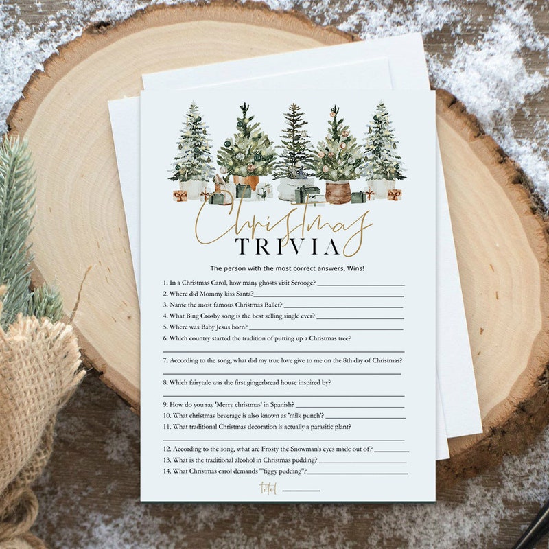 Christmas Trivia - Etsy
