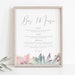 Succulent Bar Sign, Printable Bar Menu Template, Bar Sign, Instant ...