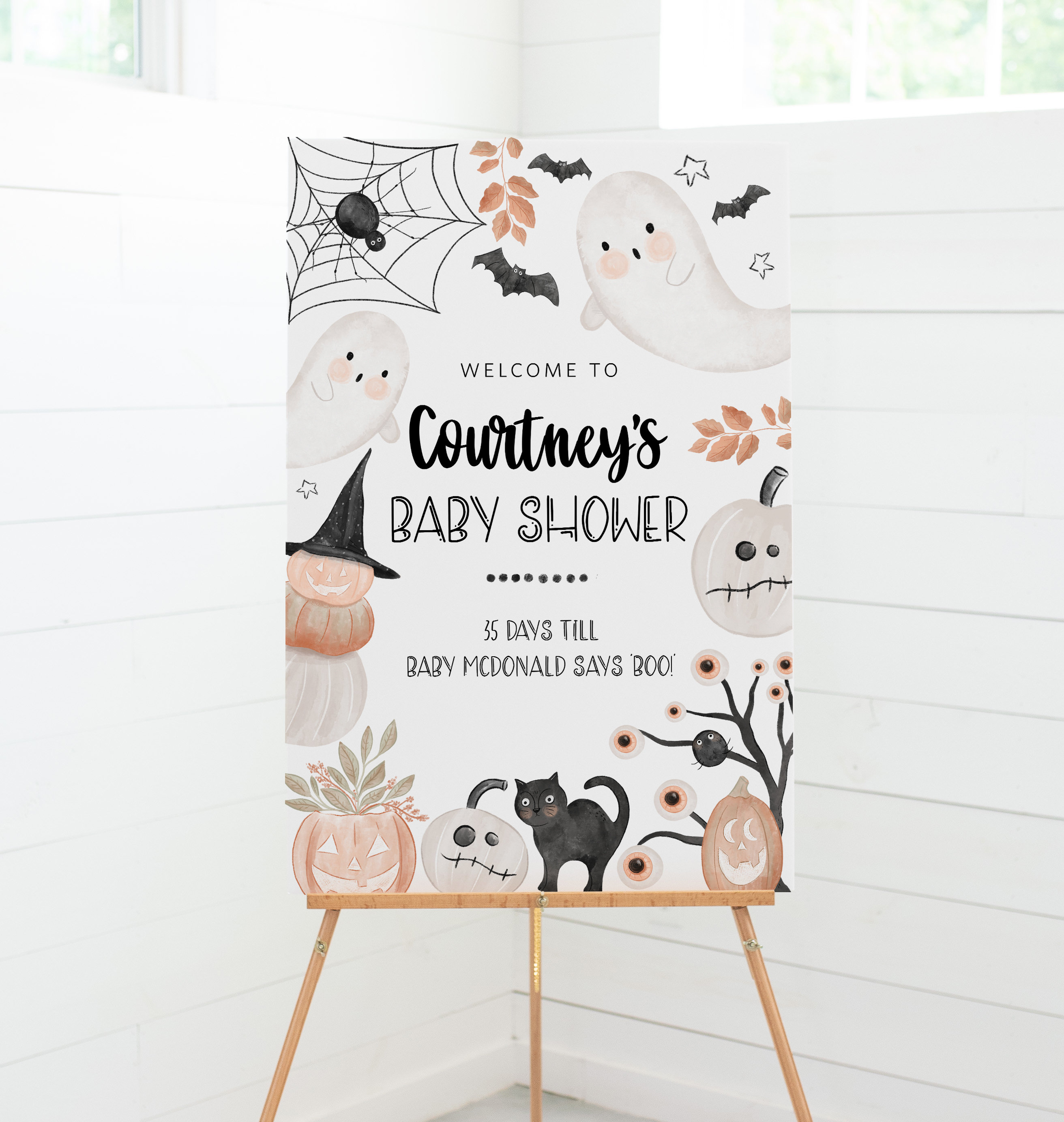 Halloween Welcome Sign Spookywelcome Poster Printable - Etsy