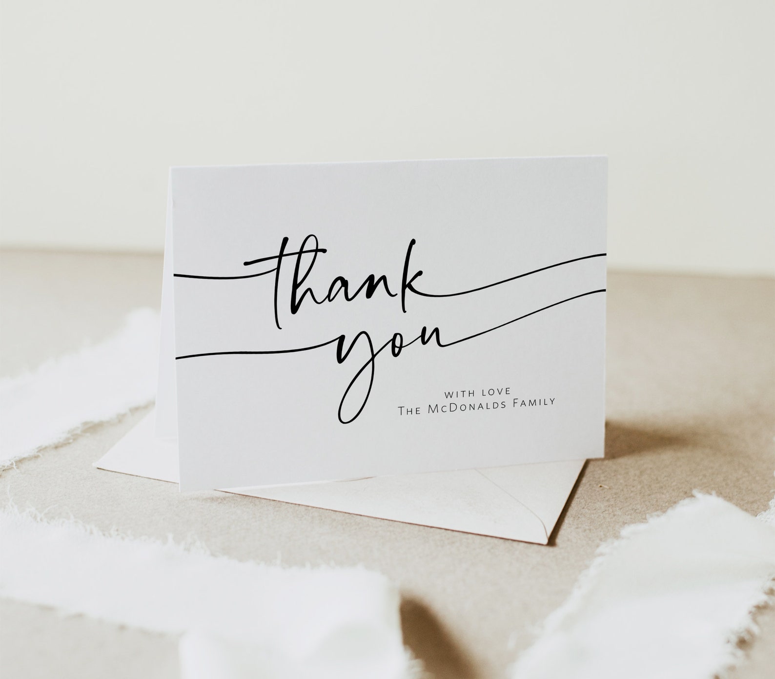 Modern Thank You Card Template Thank You Card Printable - Etsy