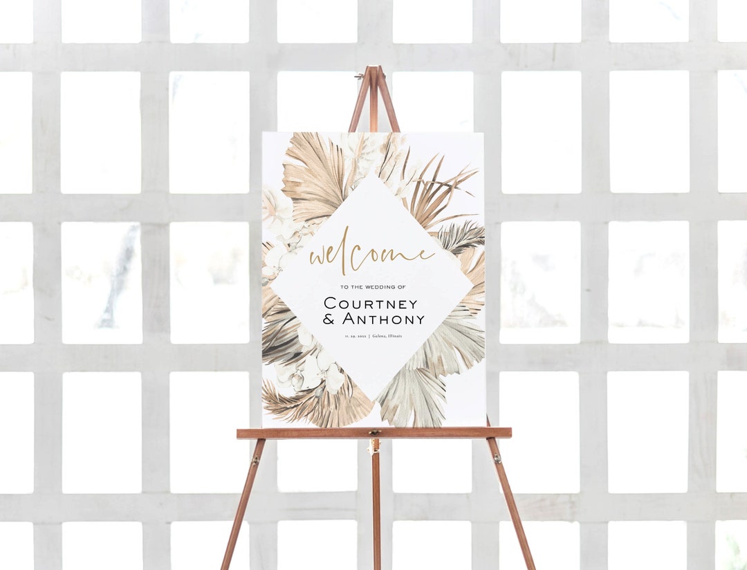 Bohemian Welcome Sign, Summer Welcome Poster, Printable Boho Welcome ...