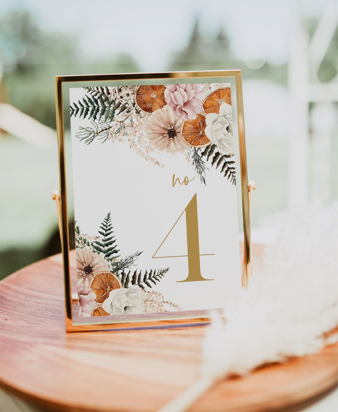 Christmas Printable Table Numbers, Holiday Table Numbers, 5x7 & 4x6 ...