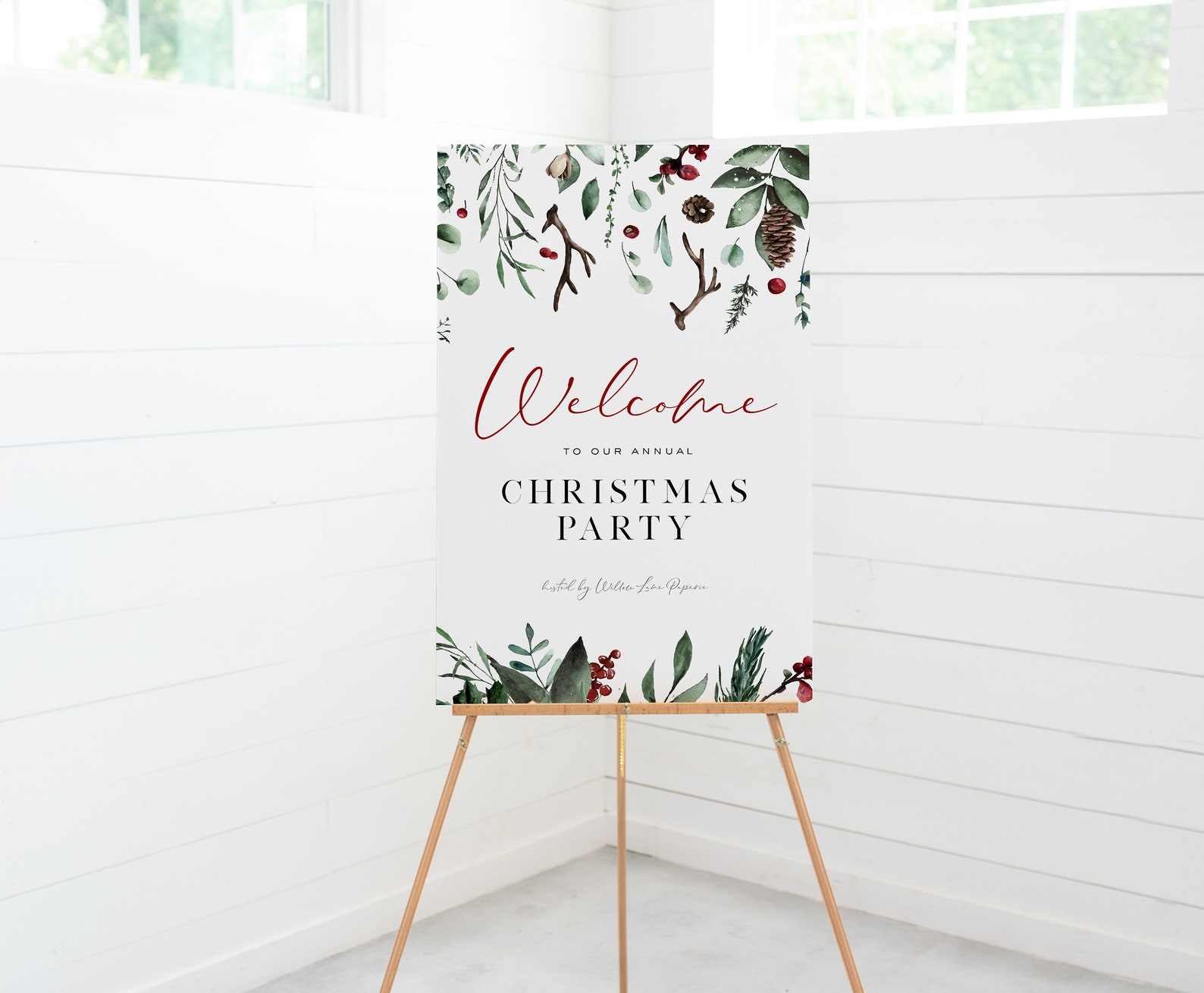 Christmas Welcome Sign Welcome Poster Printable Welcome - Etsy