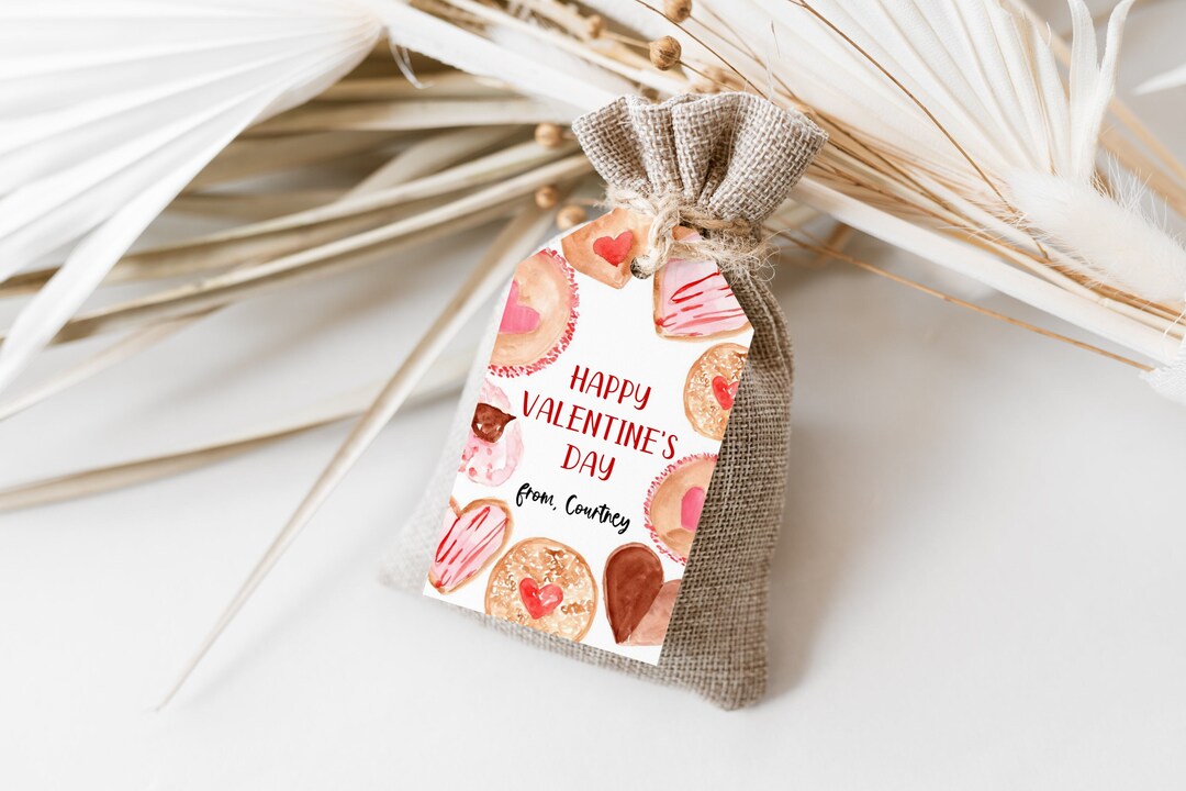 Valentines Day Cookies Tag, Cookie Love Tag, Printable Valentines Day ...