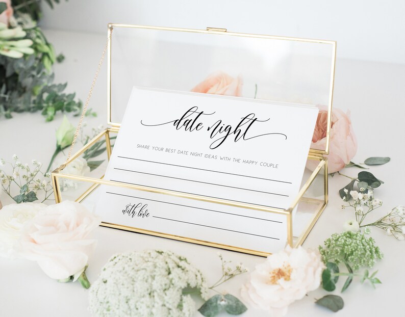 Date Night Ideas Cards Wedding Date Night Advice Date Night - Etsy