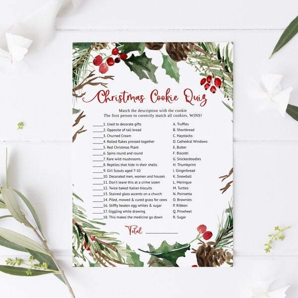 Christmas Cookie Game - Etsy